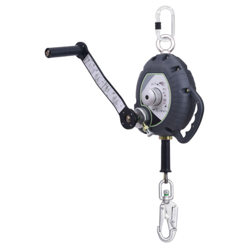 Wire Rope Fall Arrest Block with Integrated Recovery System