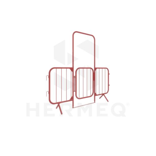 Walkthrough Crowd Barrier With Spring Loaded Gate