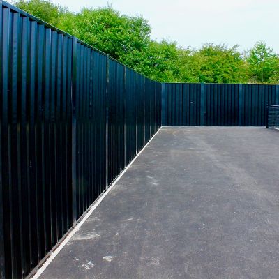 Steel Wall In-Ground Site Compound Fencing Posts