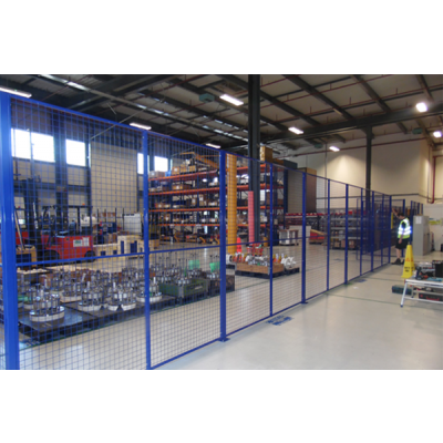 Steel factory partitioning on-ground post